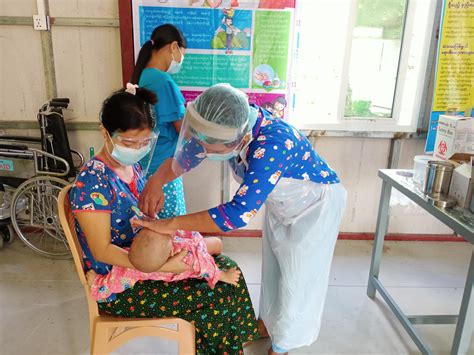 ဟင်္သာတခရိုင်၊ လေးမျက်နှာမြို့နယ်တွင် မွေးကင်းစမှ အသက် ၂ နှစ်အောက် ကလေးငယ်များနှင့် ကိုယ်ဝန်ဆောင