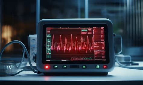 Heart Rate Measuring Doctor Tool Ai Generative Stock Illustration Illustration Of Chart