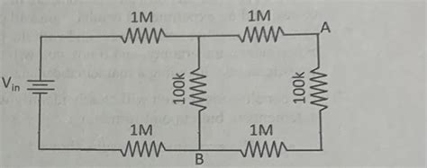 solved find voltage at node a and node b if voltage in is 5v