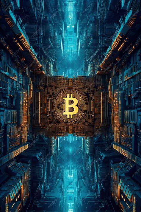 Premium Ai Image Generative Ai Bitcoin Close Up Illustration