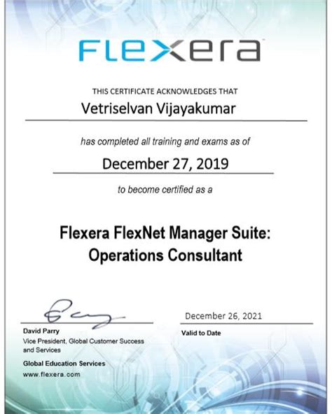 Vetriselvan V On Linkedin Happy To Share That I Have Completed My Flexera Certification😊