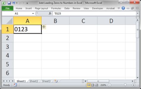 The Art Of Precision How To Add A 0 In Front Of A Number In Excel Earn And Excel