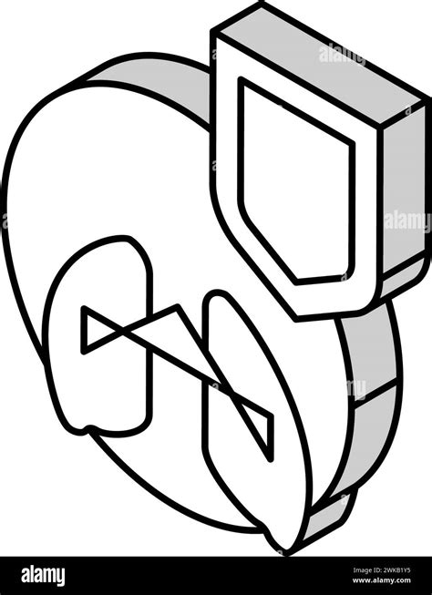 Body Immunity Defense Isometric Icon Vector Illustration Stock Vector