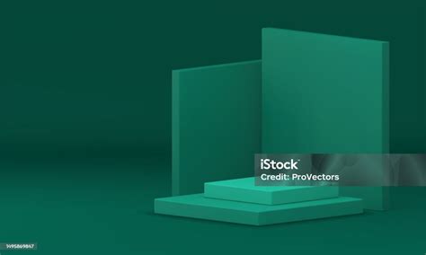 녹색 3d 연단 기하학적 구조 사각형 모서리 벽 기본 기초 현실적인 벡터 0명에 대한 스톡 벡터 아트 및 기타 이미지 0명 3차원 형태 각도 Istock