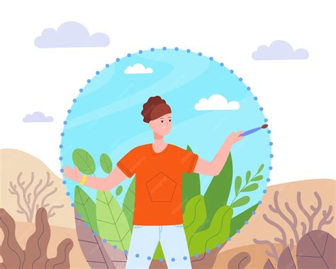 Premium Vector Personal Barrier Introvert Person Break Or Setting