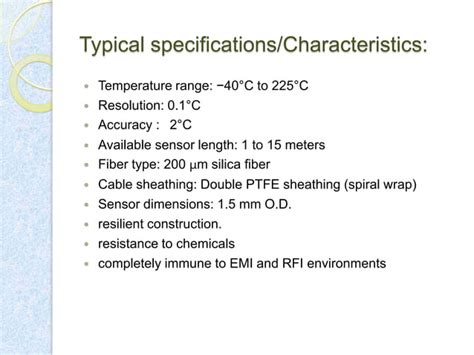 Fiber Optic Sensors For Transformers Pptx