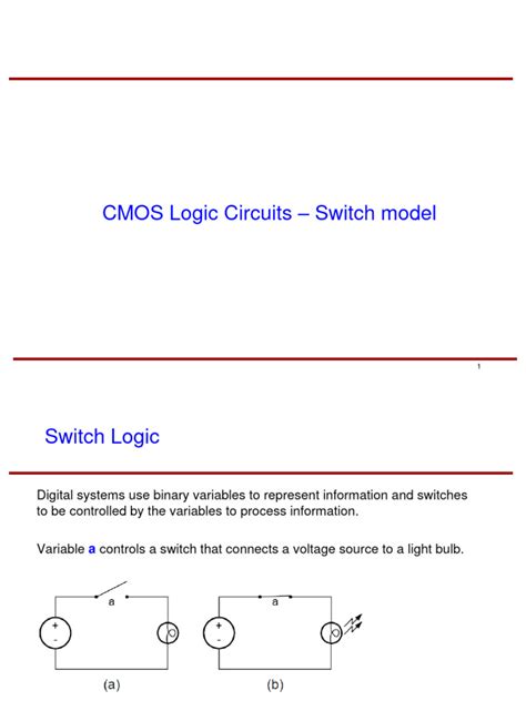 Week 3 Cmos Logic Circuits Pdf Logic Gate Cmos