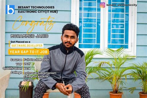 besant technologies electronic city it hub on linkedin softwaredeveloper fullstack