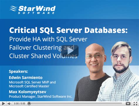Critical Sql Server Databases Provide Ha With Sql Server Failover