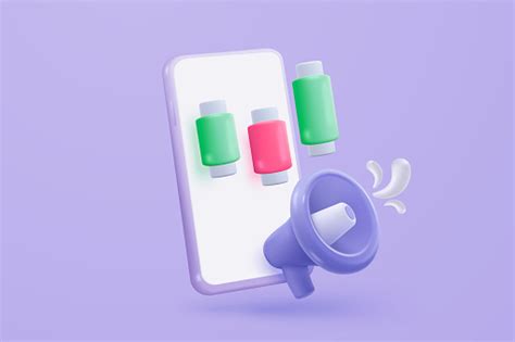 3d 주식 거래 그래프 통계 보고서 스피커 아이콘 또는 확성기 발표를 위한 보고서 확성기 큰 소리로 금융 사업과 함께 외치고 투자를 분석합니다 3d 거래 아이콘 벡터 렌더링