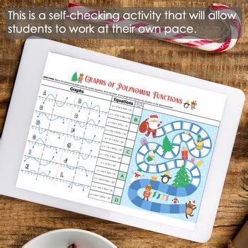 Graphing Polynomial Functions Digital Christmas Activity By Newton S Solutions