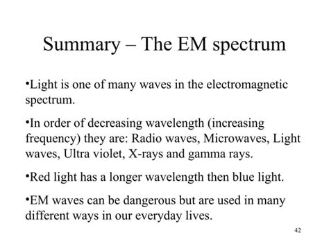 The Em Spectrum Ppt Physics Grade 10 Ems Ppt