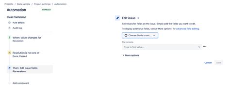 Solved Post Functionsautomation Clear Fix Version Field