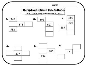Number Grid By Tammie Mabry Teachers Pay Teachers