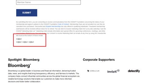 Excess Div Tag On Membership Page · Issue 207 · Owasp · Github