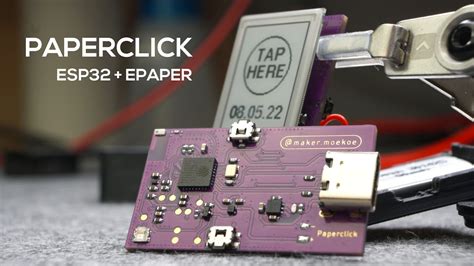 Paperclick An Esp32 C3 Based Iot Device With An E Paper Display