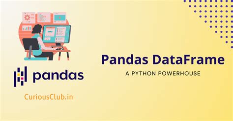 Curious Club Pandas Dataframes Discover The Power Of Data With