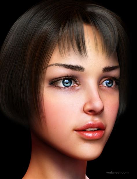 Maya 3d Girl Model 12