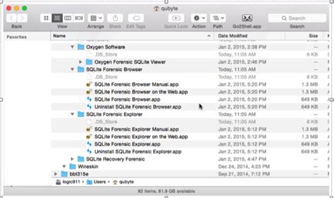Sanderson SQLite Forensic Toolkit On A Mac OS X Using CrossOver ElcomSoft Blog