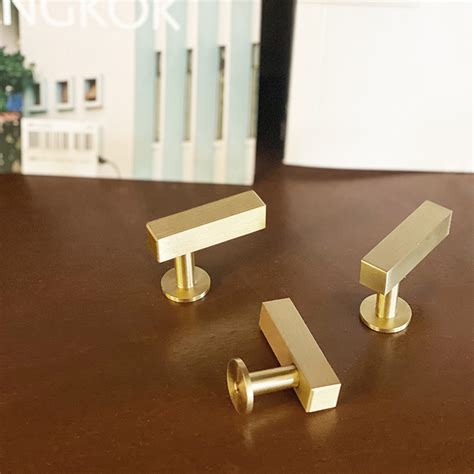 황동 1구 가구손잡이 T형사각 사이드 아이언스토어 Ironstore