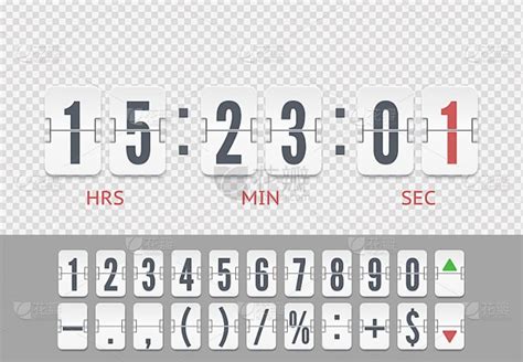 Vintage Symbols Time Meter Vector Template White 素材 花瓣网