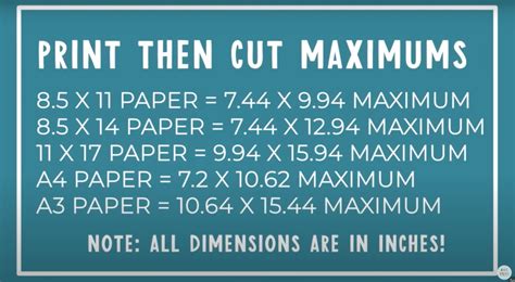 Your Guide To The New Larger Cricut Print Then Cut Sizes DIY Newest