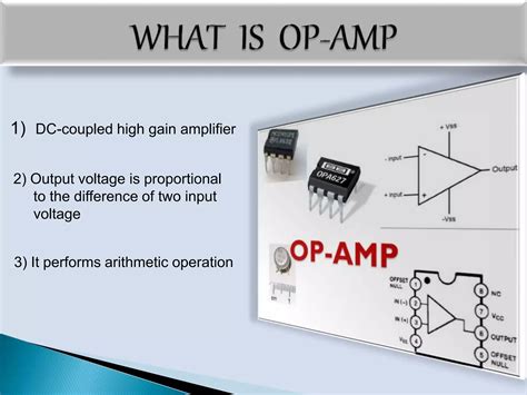 Operational Amplifier Op Amp Pptx