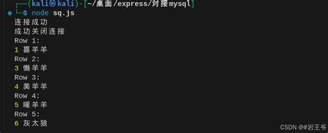 Nodejs使用mysql2对接数据库nodejs Mysql2 Csdn博客