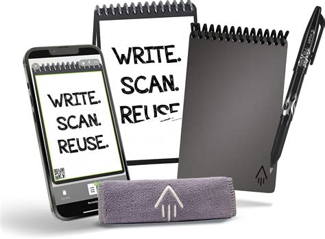 Rocketbook Smart Reusable Notebook Dot Grid Eco Friendly Notebook With 1 Pilot Frixion Pen And 1