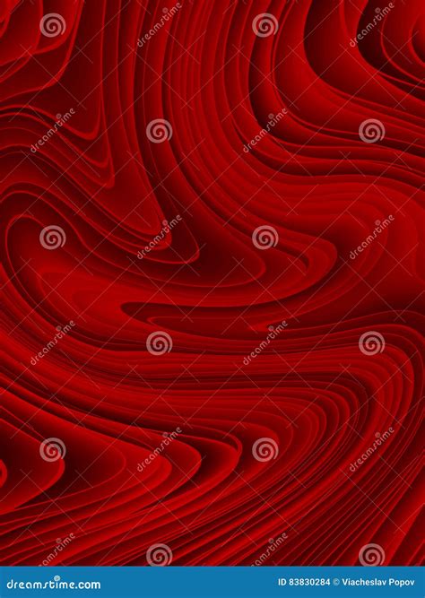 Abstract Red Wave Pattern Stock Illustration Illustration Of