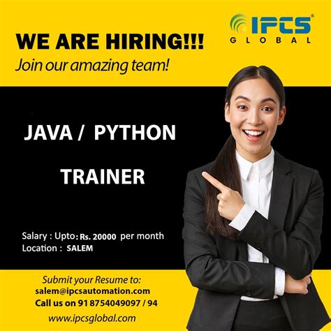 Ipcs Salem On Linkedin Work Experience Pythonprogramminglanguage