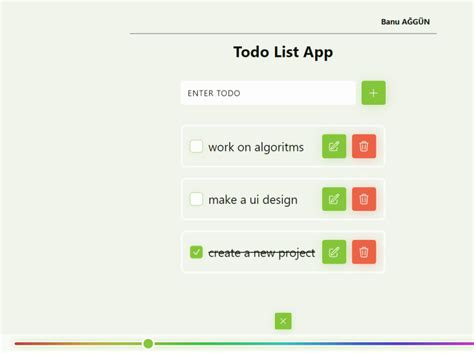 React Todo App By Banu AĞgÜn On Dribbble