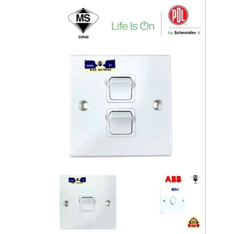 Pdl Home Use Switches Sirim Pdl Switches 2g1w 1g1w Clear Stock Shopee Malaysia
