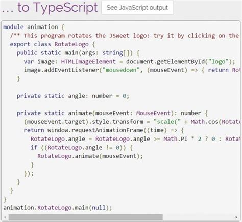 jsweet écrire en java avec les outils java exécuter en javascript