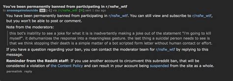 Usnoosagainstsuicide Is Fucking Obnoxious A Bot Delivering A Damn