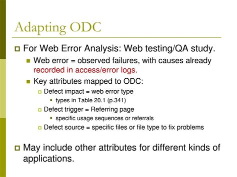 Ppt Chapter 20 Defect Classification And Analysis Powerpoint Presentation Id 3897176