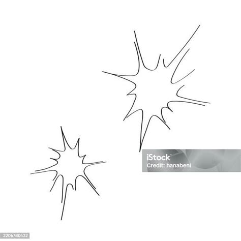 Shoujo 만화 스타일 플래시 또는 버스트 벡터 일러스트 레이 션 검은색에 대한 스톡 벡터 아트 및 기타 이미지 검은색 낙서 드로잉 디자인 Istock