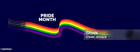 Happy Lgbtqia Pride Month Banner Stock Illustration Download Image