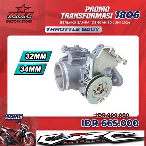 Throttle Body Brt Tb Sonic Cbr 150 Led Cb 150 R Led 32 34mm Non Velocity Lazada Indonesia