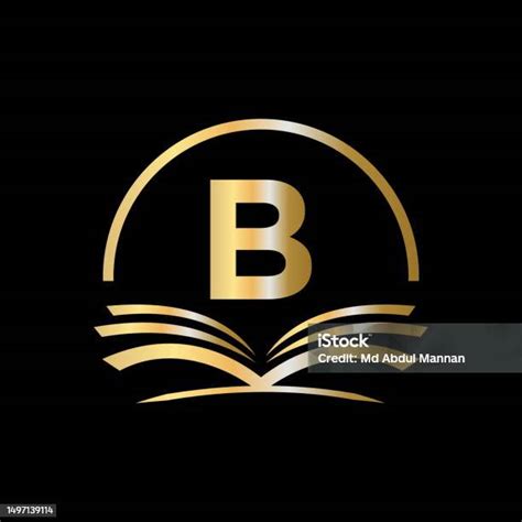 이니셜 편지 B 교육 로고 책 개념입니다 대학 아카데미 졸업 로고 템플릿 디자인 공공 도서관에 대한 스톡 벡터 아트 및 기타 이미지 공공 도서관 공부 교과서 Istock