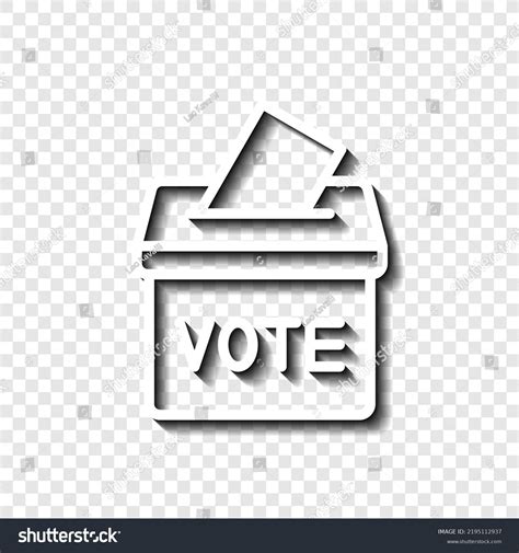 Ballot Box Vote Simple Icon Vector Stock Vector Royalty Free