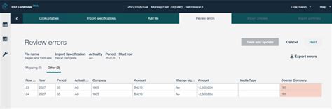 using ibm controller web for data import