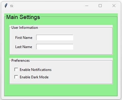 Python Tkinter Label Frame Size Chart Infoupdate Org