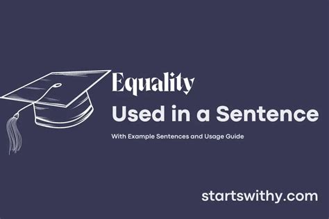 Equality In A Sentence Examples 21 Ways To Use Equality
