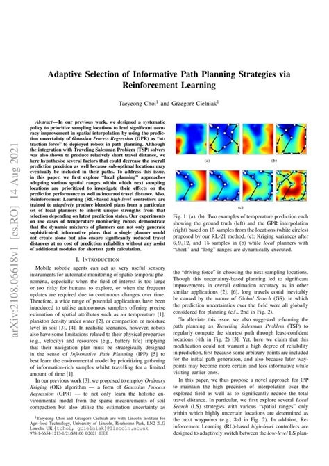 Adaptive Selection Of Informative Path Planning Strategies Via Reinforcement Learning Deepai