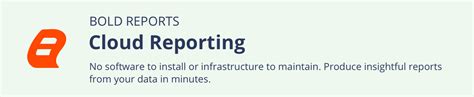 Cloud Reporting Boldreports Visual Studio Marketplace