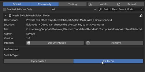 Switch Mesh Select Mode Superhive Formerly Blender Market