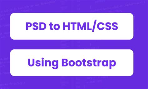 Convert Psd To Html And Css Using Bootstrap By Niharamzan Fiverr