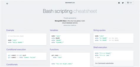 Plantilla Para Bash Scripting Programación Para La Bioinformática