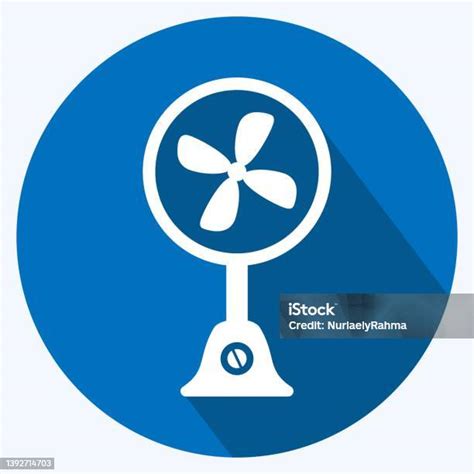 아이콘 테이블 팬 홈 기호에 적합합니다 긴 그림자 스타일 편집 가능한 간단한 디자인 디자인 템플릿 벡터 간단한 기호 그림 기후 묘사에 대한 스톡 벡터 아트 및 기타 이미지